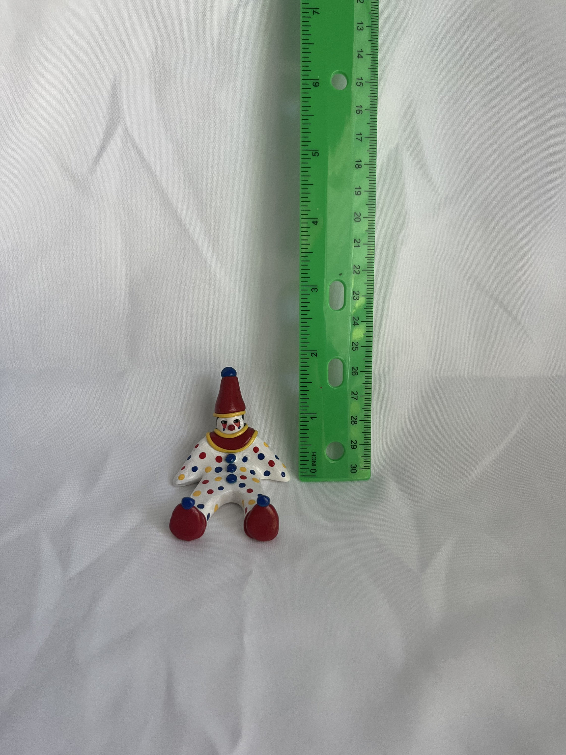 Mini Primary Colors Clown Figurine - Etsy