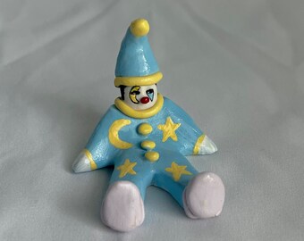 Mini Moon and Stars Clown Figurine - Etsy