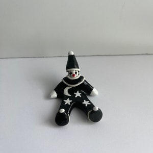 Mini Moon and Stars Clown Figurine - Etsy