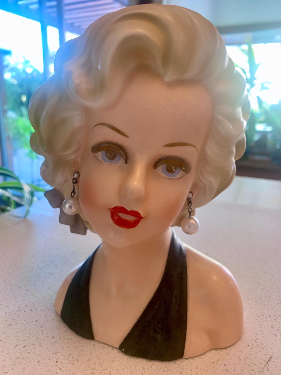 Vintage RELPO (#2089) MARILYN MONROE Lady Head Vase Figurine - Etsy