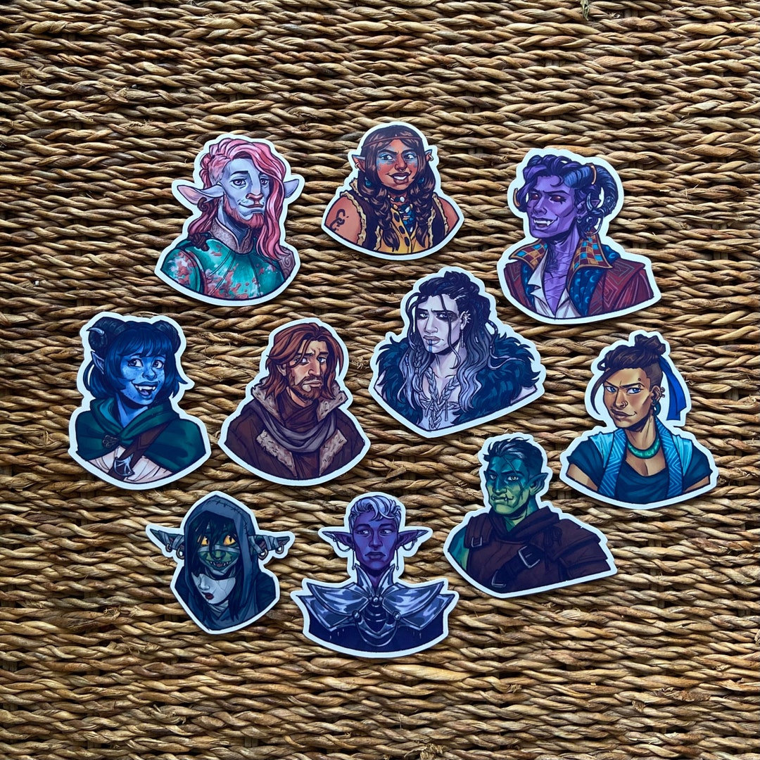 Critical Role Mighty Nein Stickers - Etsy