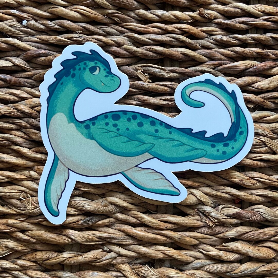 Nessie Illustrated Sticker - Etsy