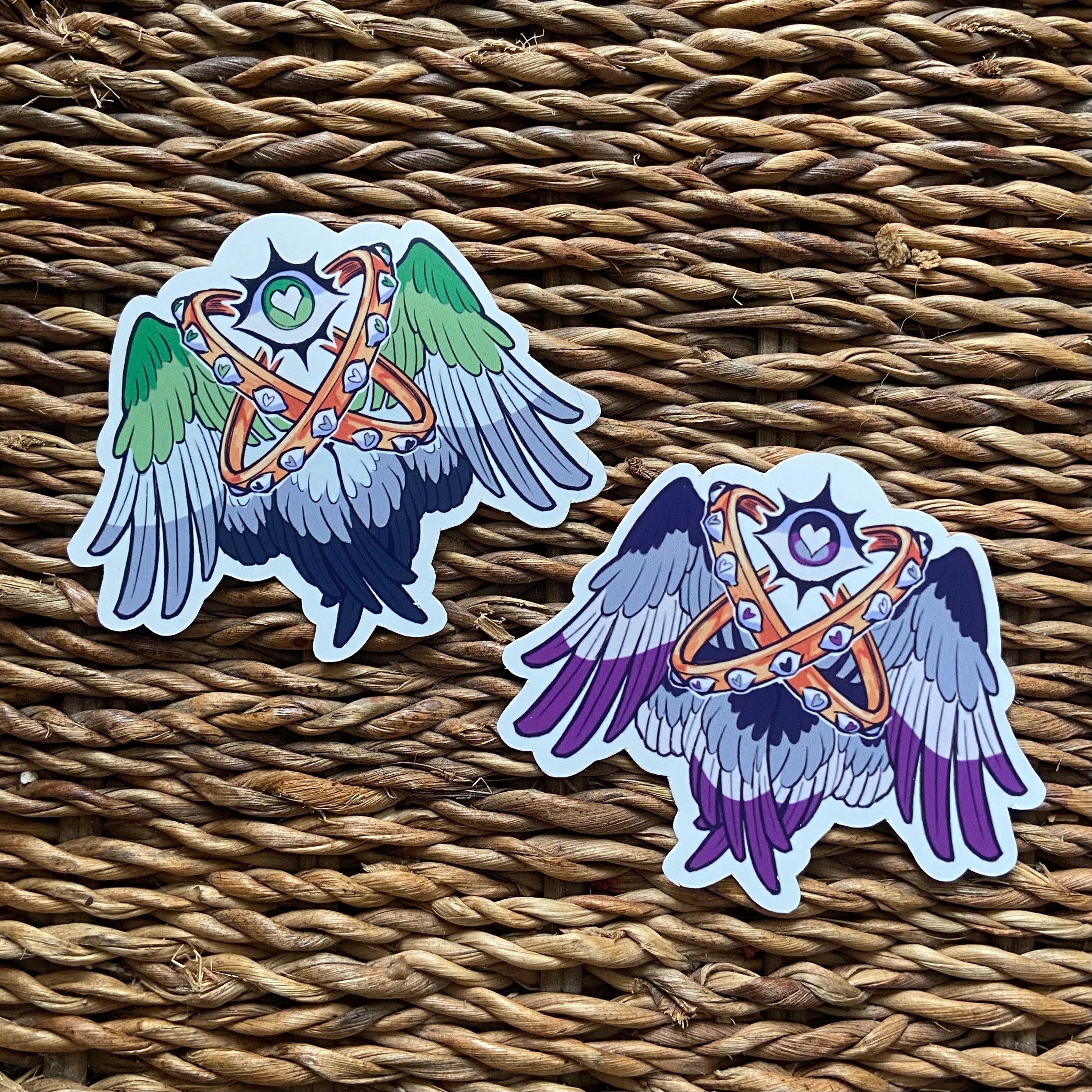 Biblically Accurate Angel Pride Flag Stickers - Etsy