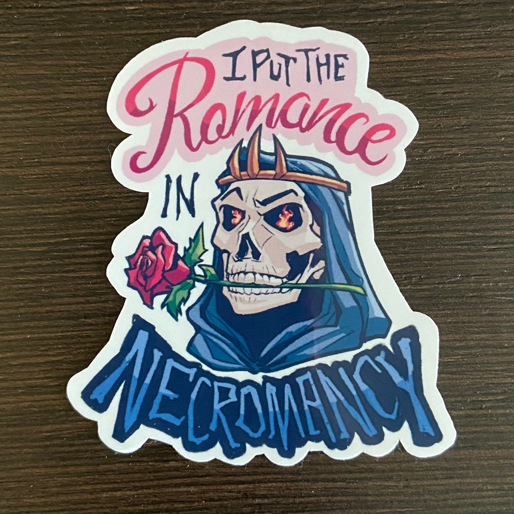Nec-romancer Illustrated Lich Sticker - Etsy