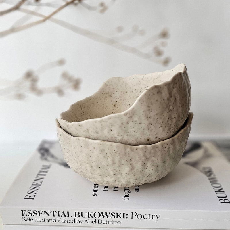 Organic Grey Bowl - Etsy UK