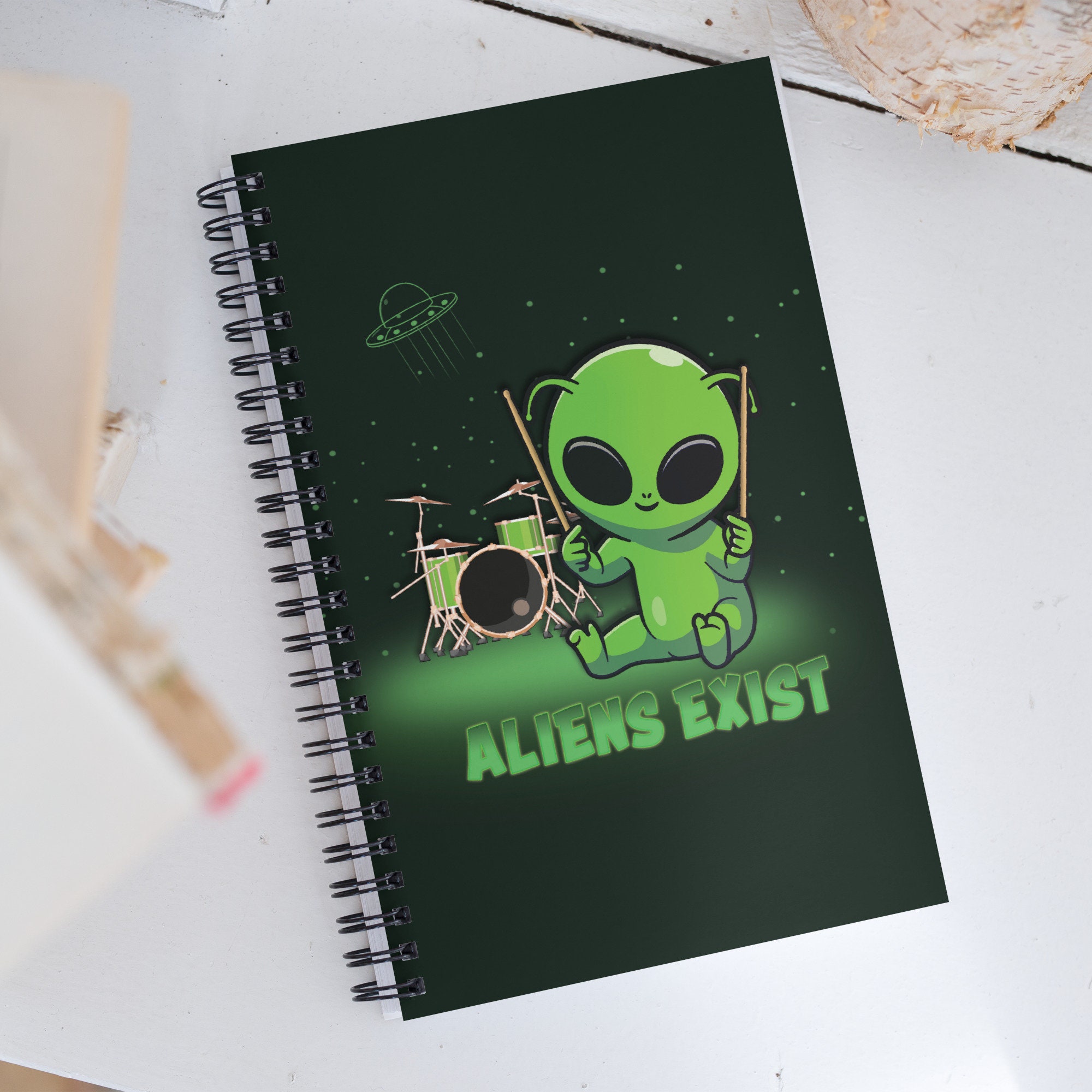 Blink 182 Alien Drummer Space Notebook - Blink 182, Notebook, Music ...