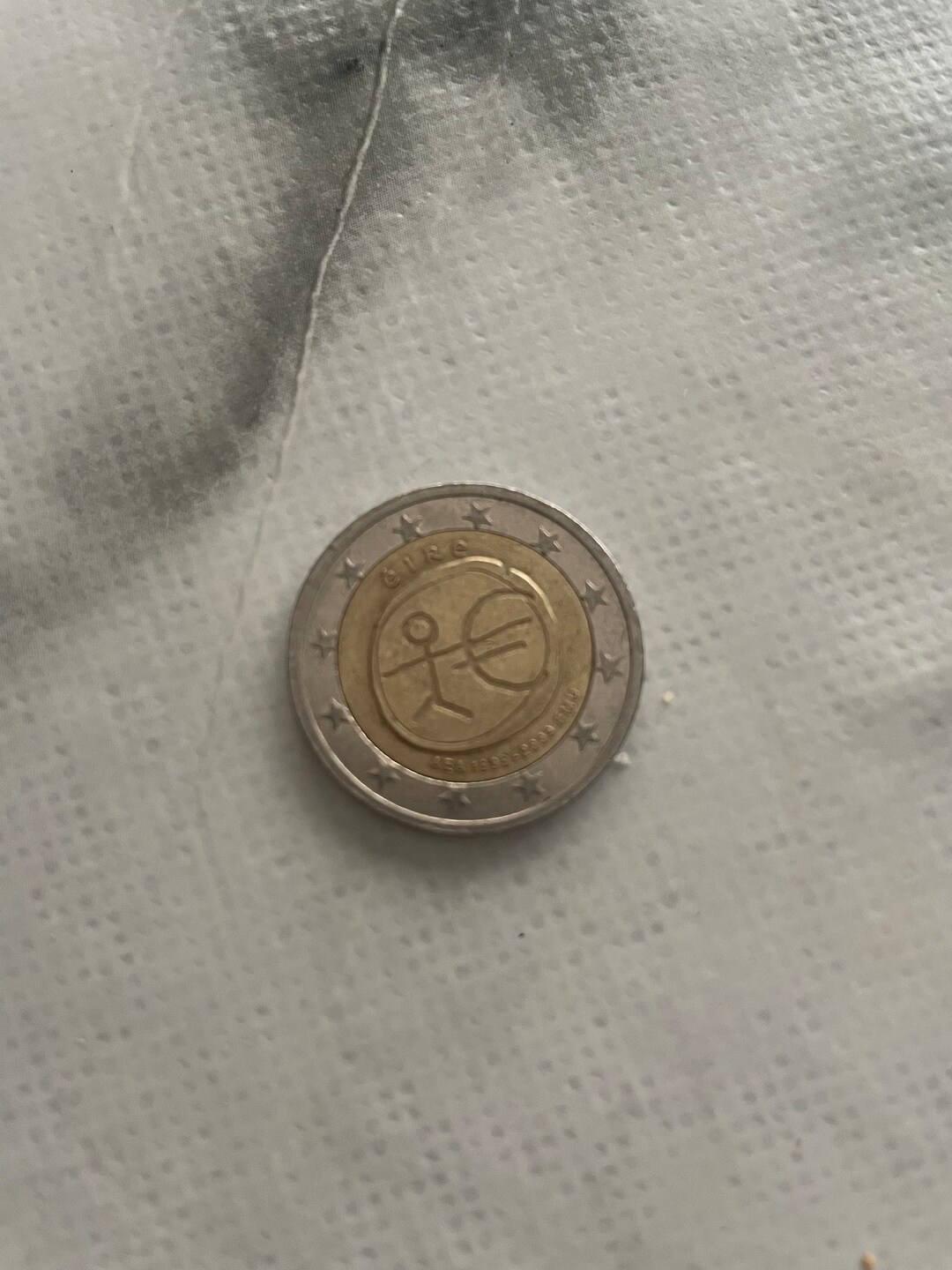 Rare 2 Euro Coin With Stickman Misprint Between 1999-2009 - Etsy