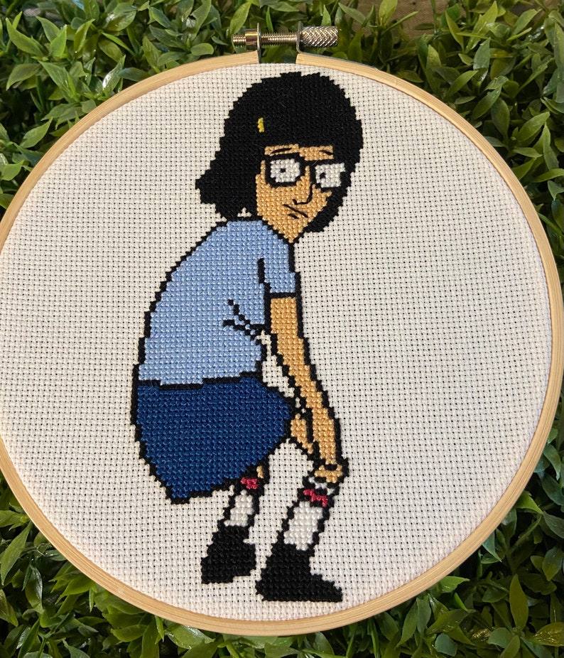 Twerking Tina Bobs Burgers Cross Stitch - Etsy