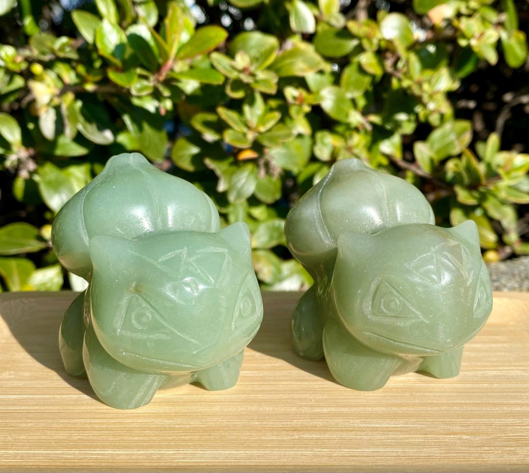 Large Green Aventurine Bulbasaur Pokémon/ Crystal Pokemon/ Bulbasaur - Etsy