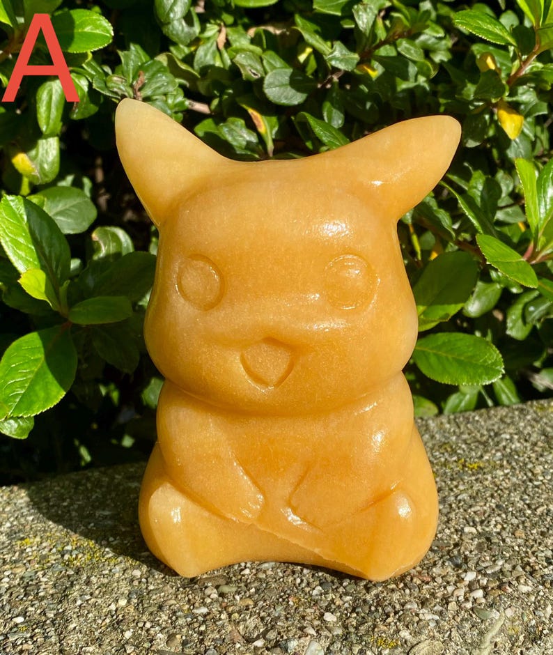 XXL Orange Calcite Pikachu Pokémon - Etsy
