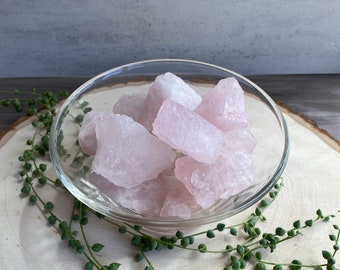 Small Raw Rose Quartz Specimen // Raw Rose Quartz // - Etsy