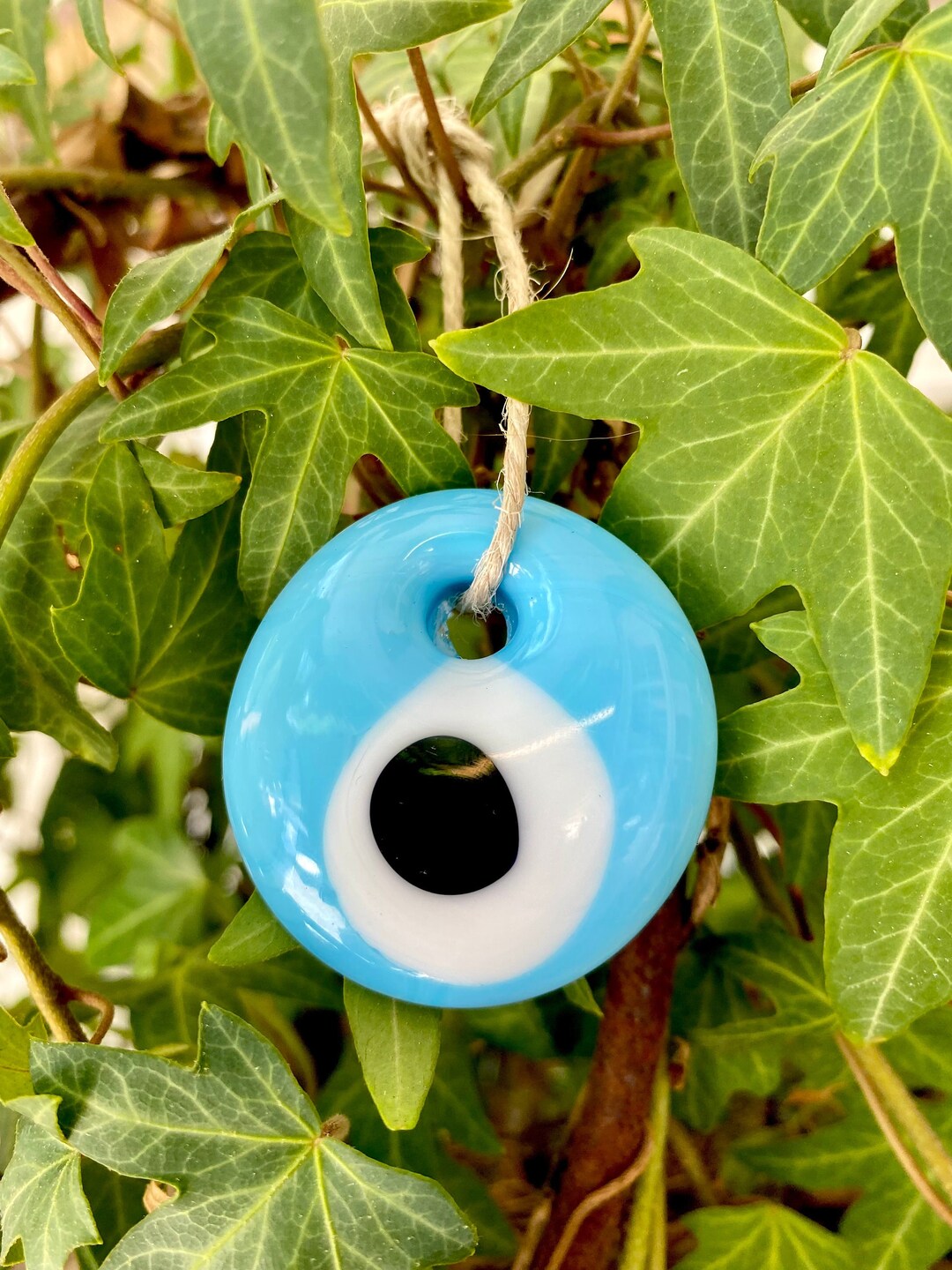 Light Blue Evil Eye Hanging Amulet/ Evil Eye Ornament/ Evil Eye ...