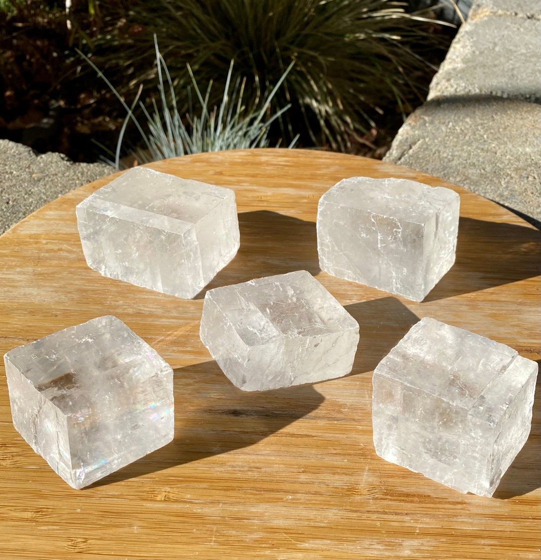 Optical Calcite Cube - Etsy