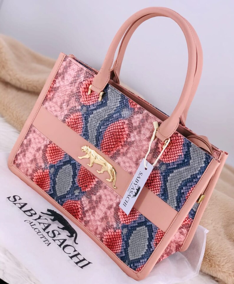 Sabyasachi Inspired Tote Bag, Purse for Woman,back Zip With Inside Zip ...