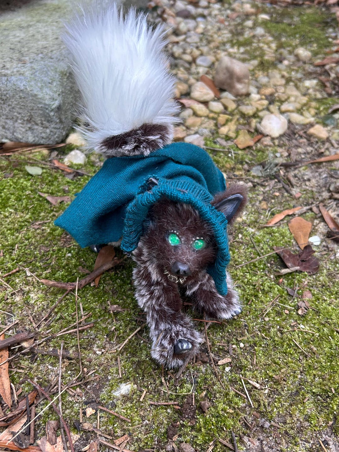 Fox Art Doll (grey Fox, Foxkin Art Doll.) Posable - Etsy