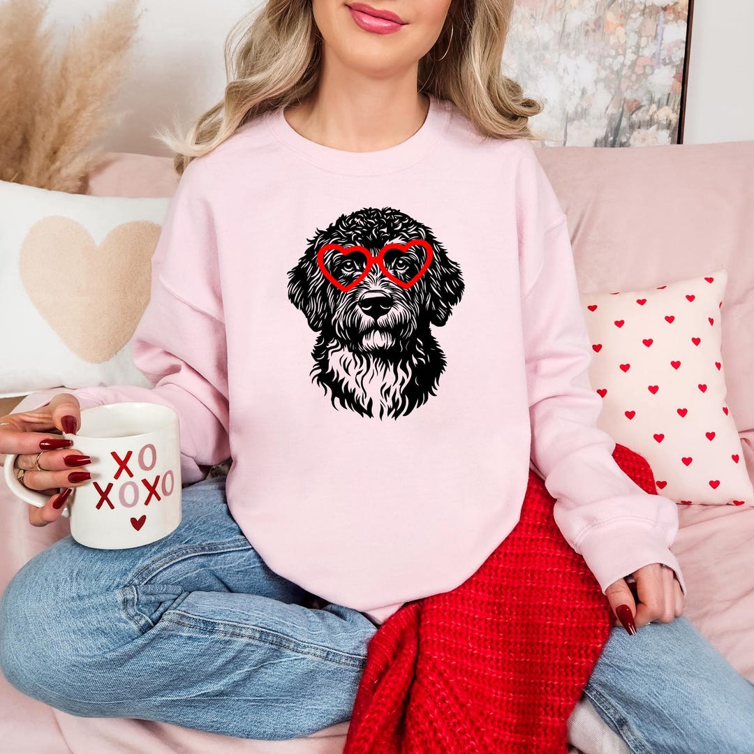 Puppy Love, Valentine's Day Dog Lover Sweatshirt, Shirt, 240 Breeds ...