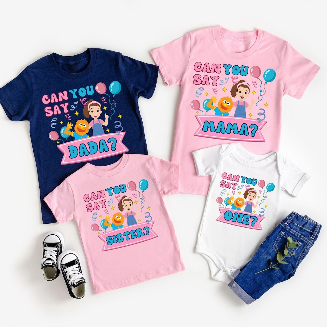 Can You Say One Shirt,custom Ms Rachel Birthday Girl Tee,personalized ...
