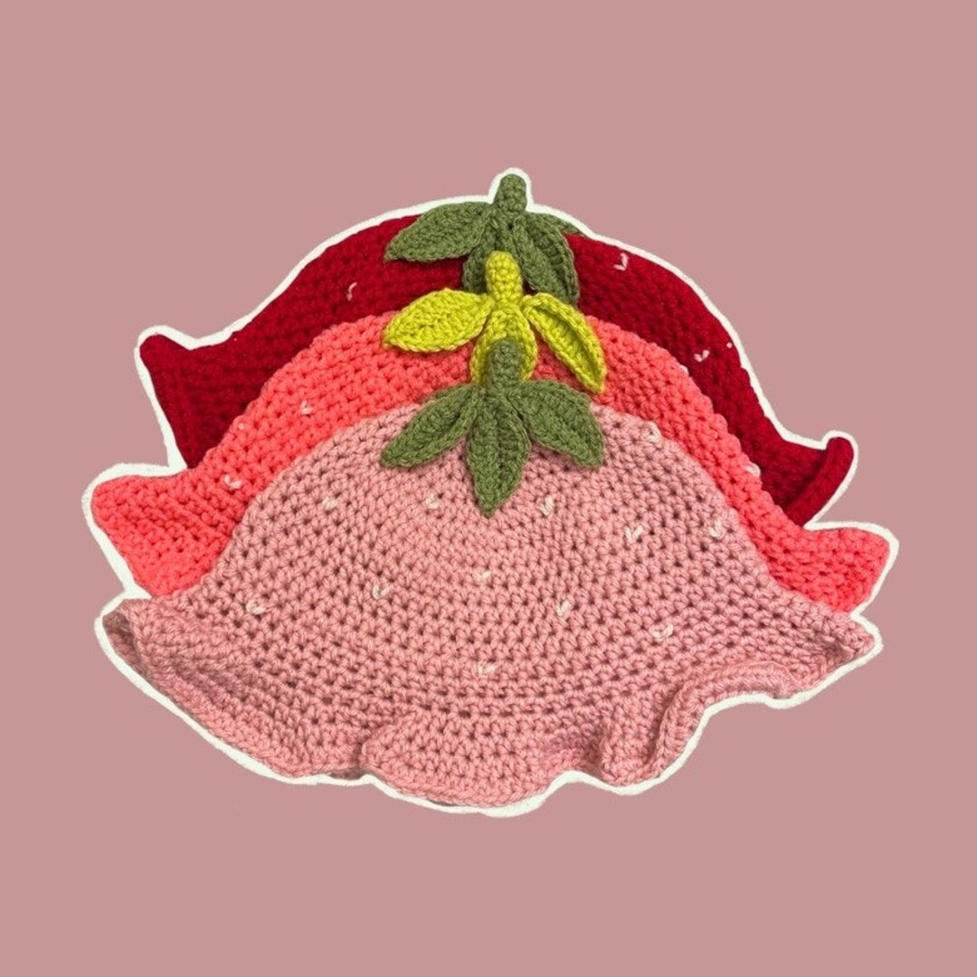 Custom Strawberry Hat - Etsy