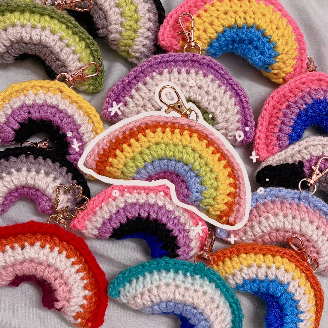 Lgbt Rainbow Plush Keychains!! - Etsy