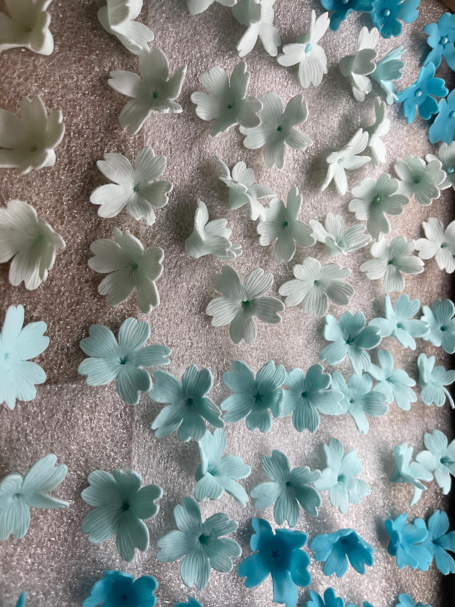 Blue Forget-me-nots Edible Flowers, Gum Paste (15 Flowers) - Etsy