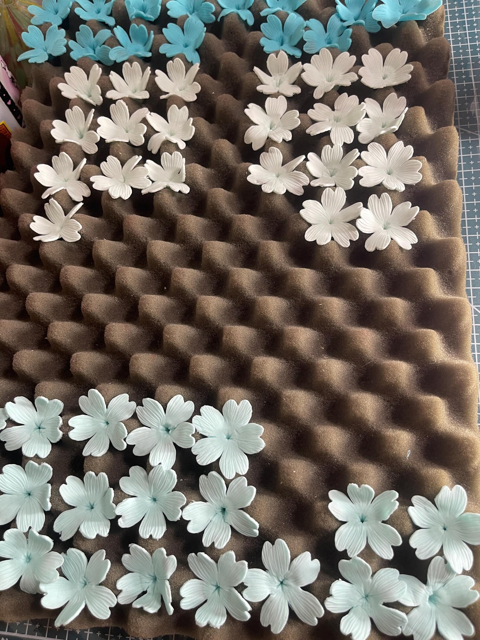 Blue Forget-me-nots Edible Flowers, Gum Paste (15 Flowers) - Etsy