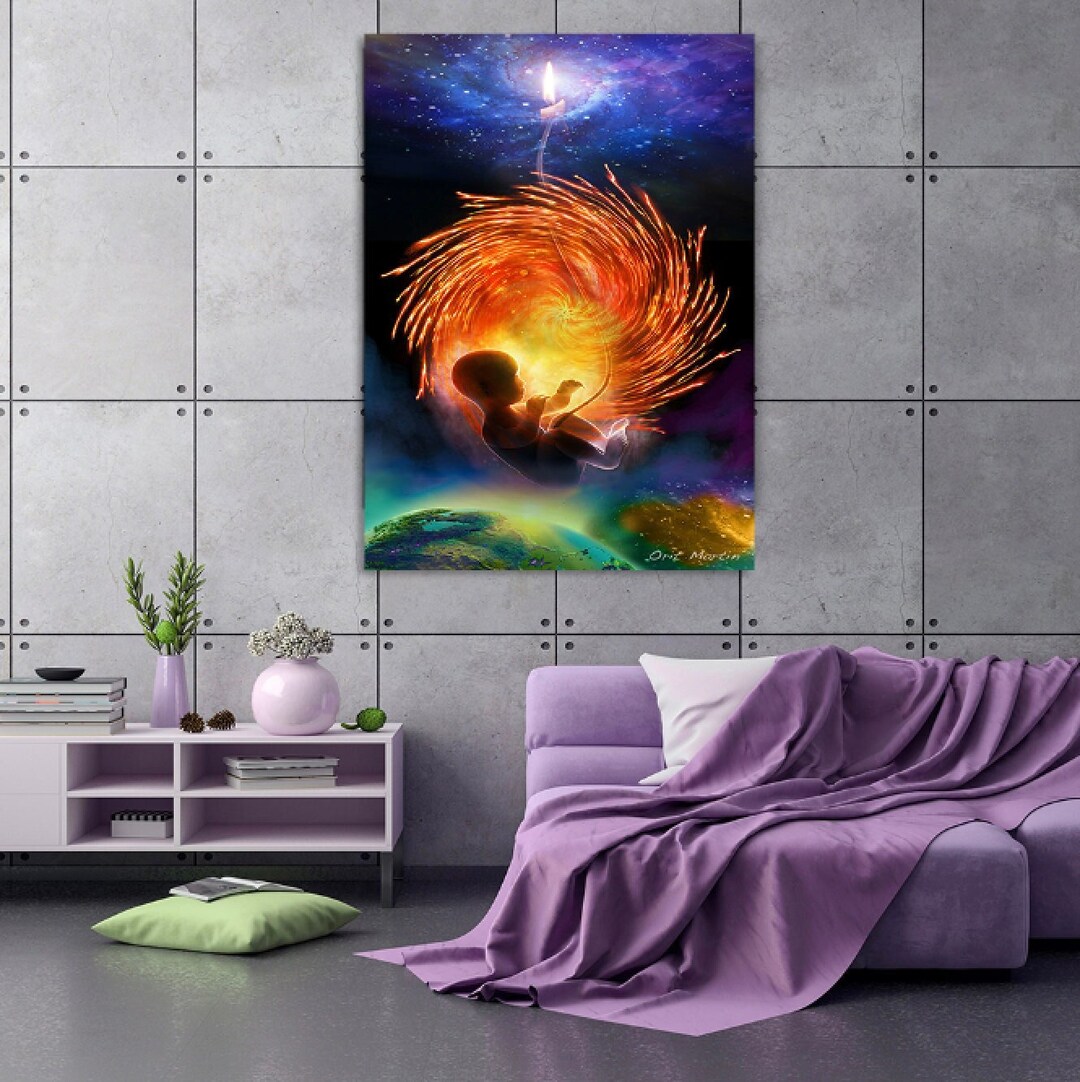 Soul Comes to the World, Baby Born, Child Born, Birth, Soul Born, Print ...