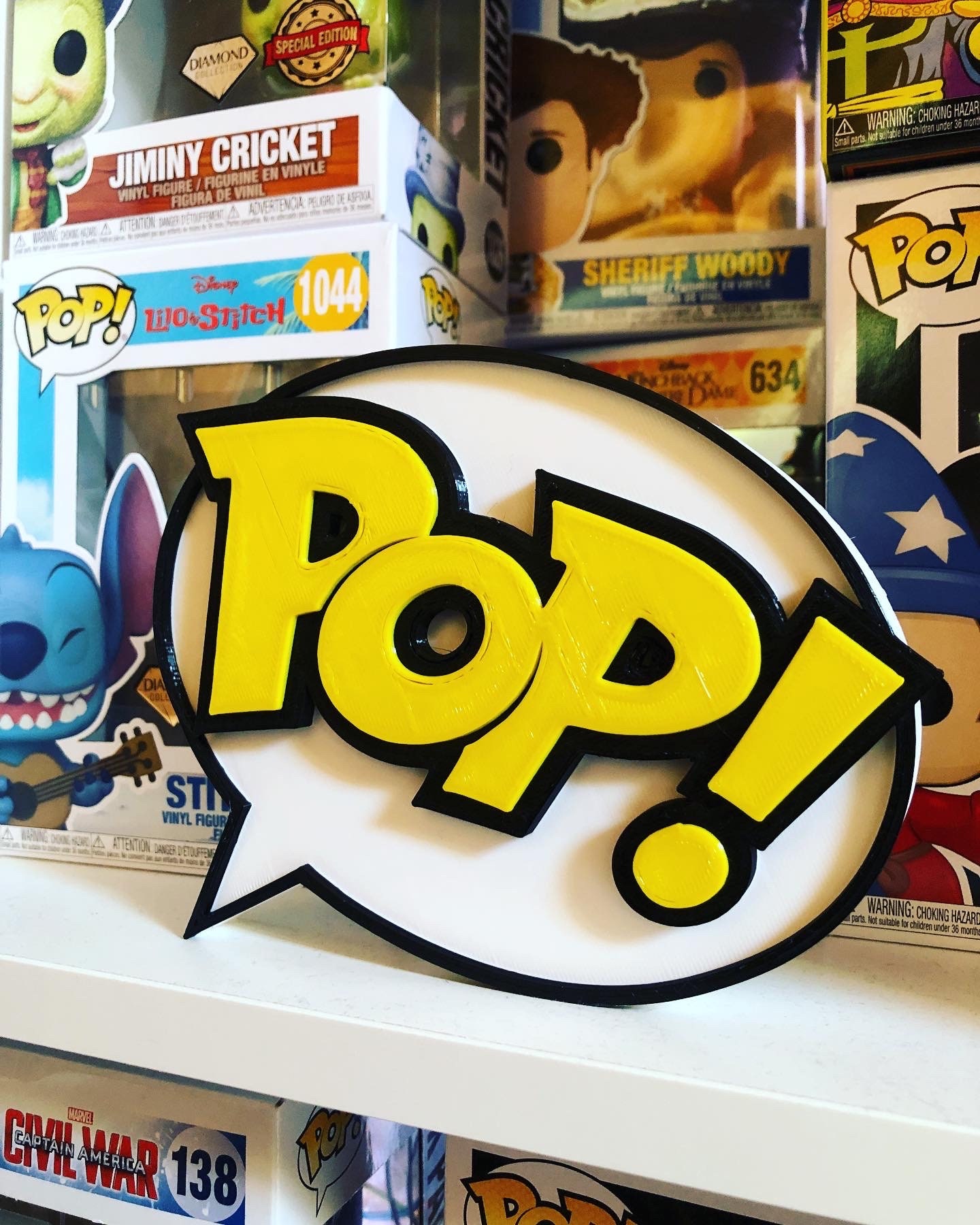 Funko Pop Logo 3D Print Funko Pop Funko Logo Multicolor Pop - Etsy