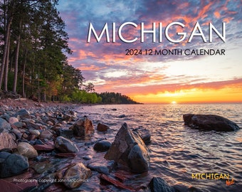 2024 Michigan Wall Calendar W/free SHIPPING - Etsy
