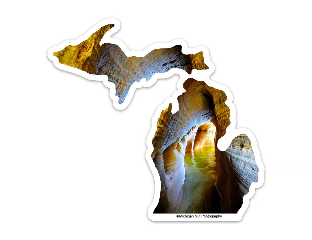 Michigan Sticker Pictured Rocks National Lakeshore - Etsy