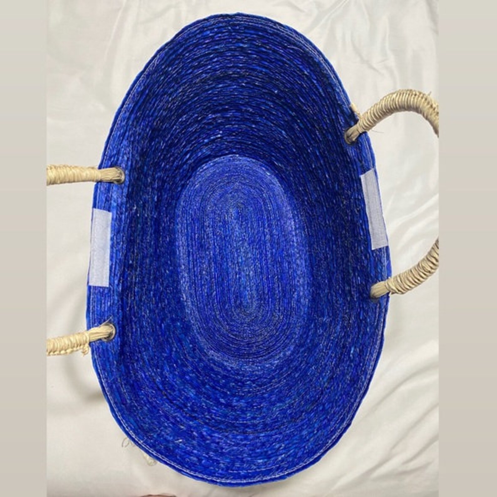 Evil Eye Tote Hand Painted Deep Blue - Etsy