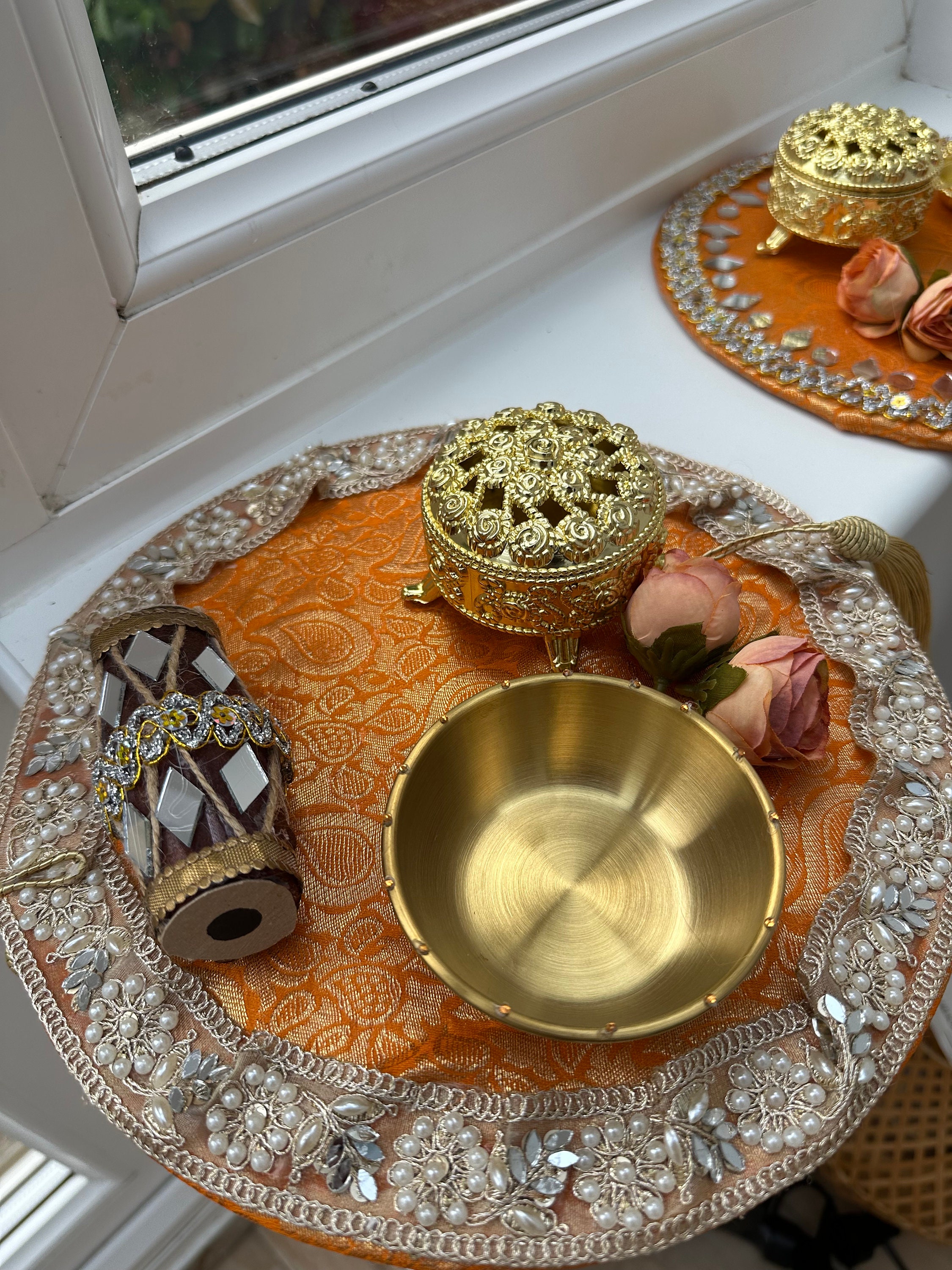 Mehndi/thaal Tray - Etsy UK