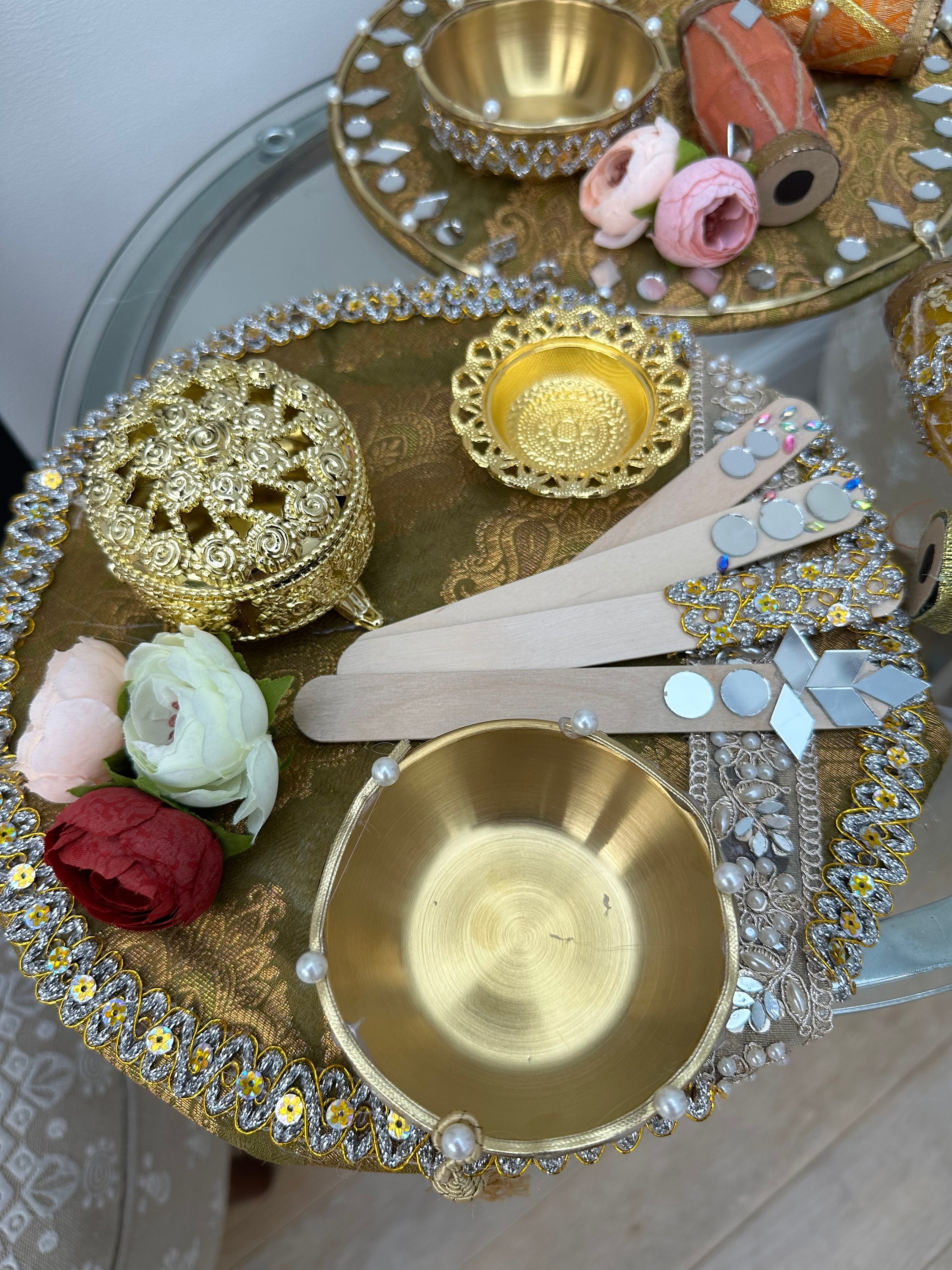 Mehndi/thaal Tray - Etsy UK