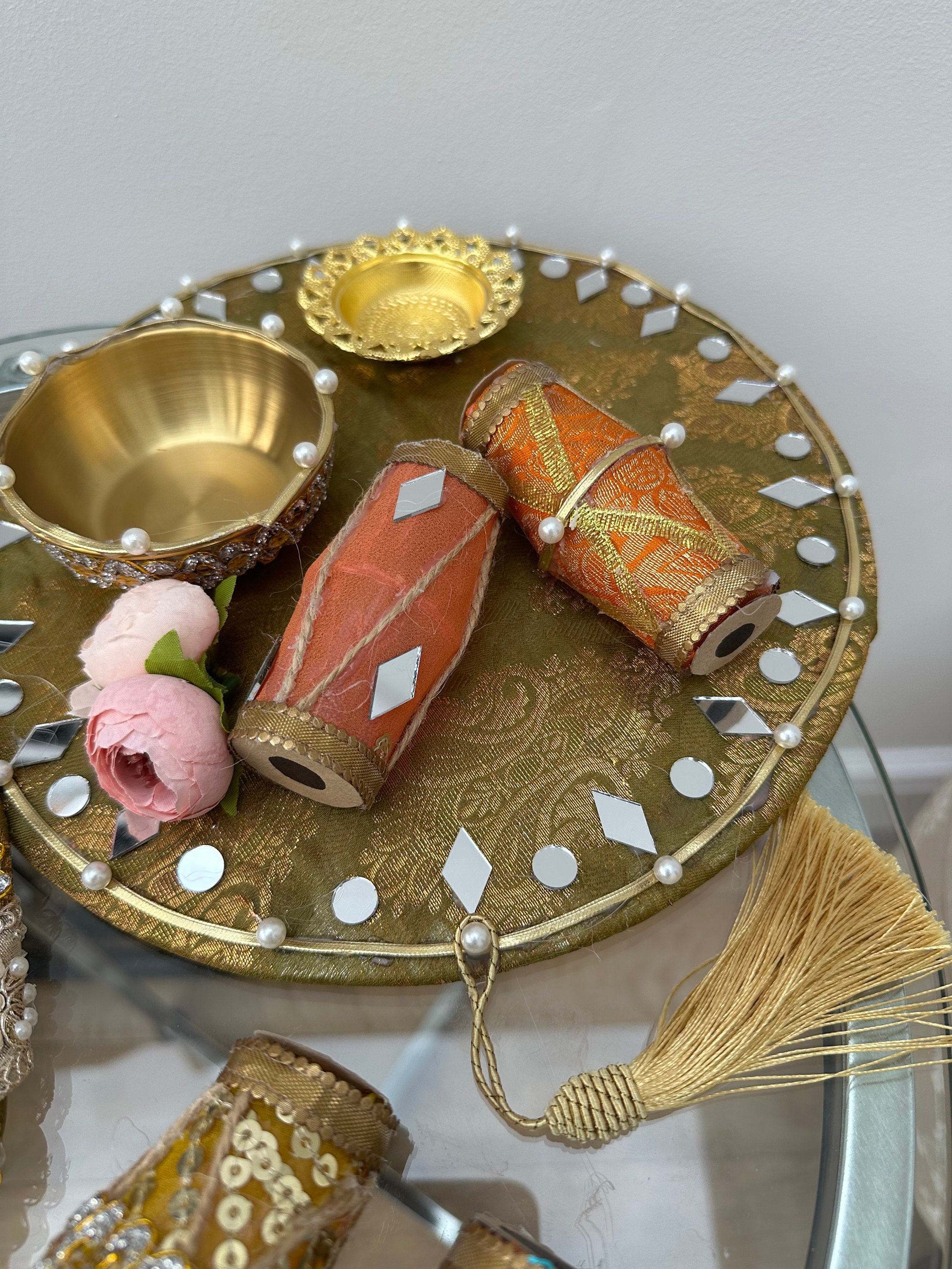Mehndi/thaal Tray - Etsy UK