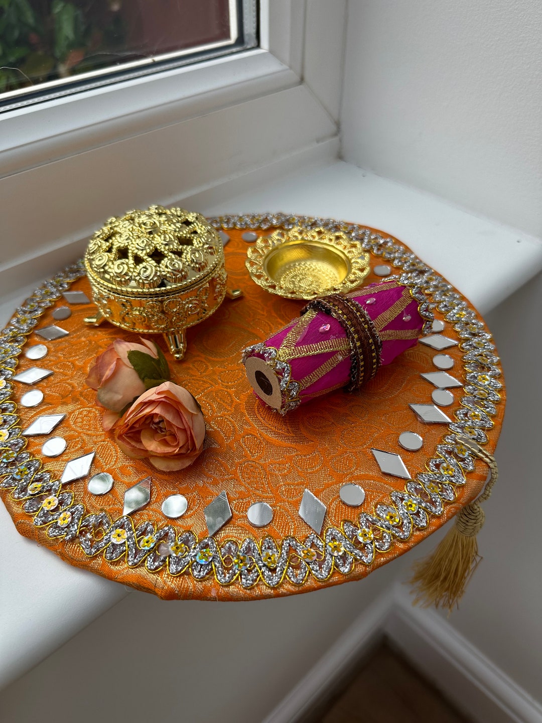 Mehndi/thaal Tray - Etsy UK