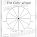 Color Wheel Art Worksheet - Etsy