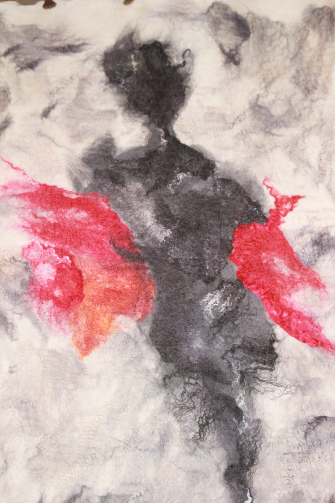 Made-to-order Felted Wool Wall Art, Unique Wool Painting, Abstract Felt ...