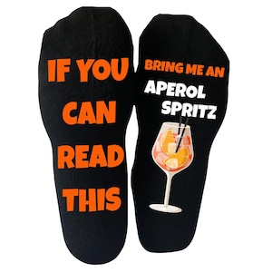 Aperol Spritz Socks, Socks for Women and Men, Novelty Funny Gifts - Etsy