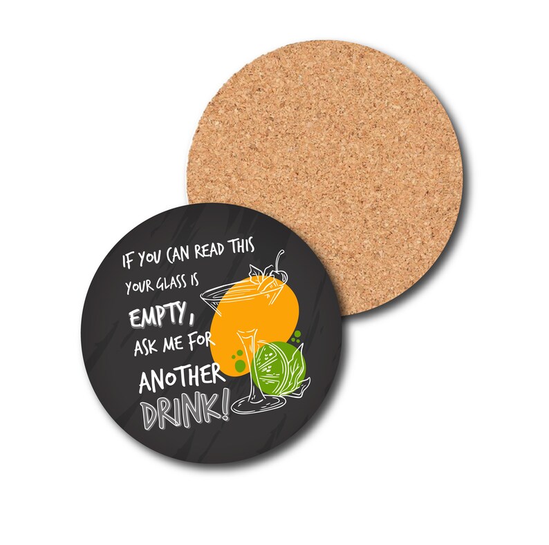 Happy Hour Custom Coasters Funny Christmas Gift Margarita - Etsy