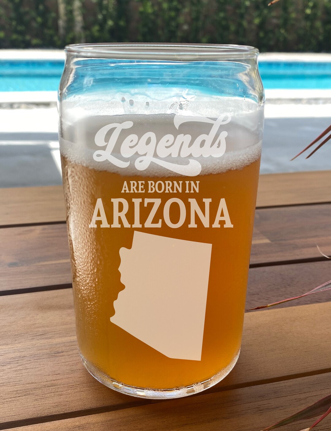 Arizona State Beer Glass, Personalized Birthday Gifts, Arizona State ...