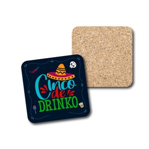 Cinco De Mayo Coasters, Wood Protection, Tacos Mexican Party, Funny ...