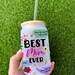 Best Mom Frosted Can Frosted Glass Can 13oz Tumbler - Etsy