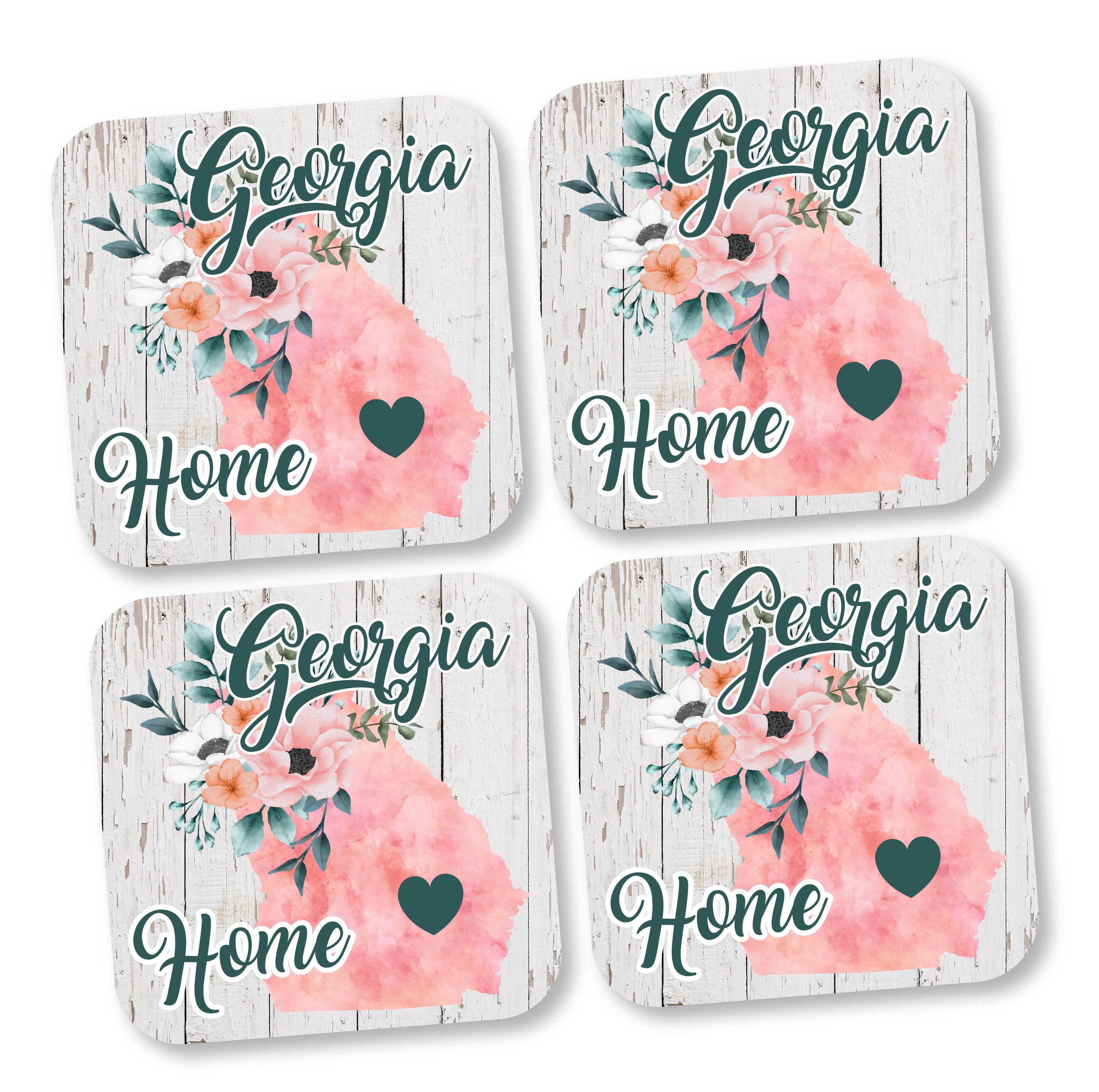 Georgia Map Coasters, State Coasters, Funny Birthday Gift, Christmas ...