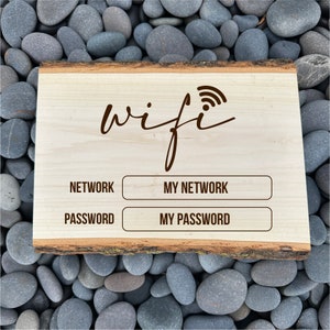 Custom Guest Wifi Password Sign, Personalized Family Wifi Sign ...