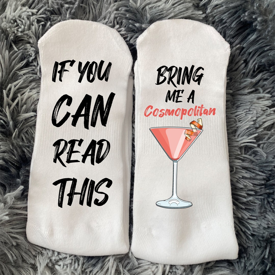 Cosmopolitan Socks, Womens Funny Socks - Etsy