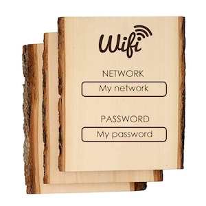Custom Guest Wifi Password Sign, Personalized Family Wifi Sign ...