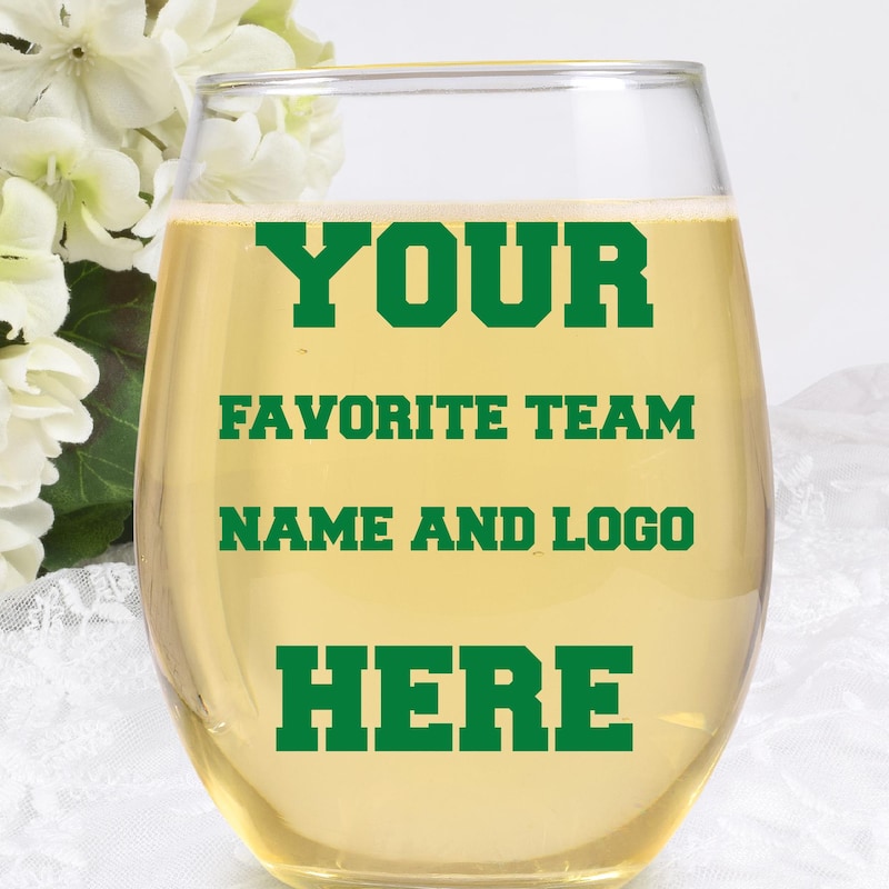 Logo Wine Glasses - Etsy