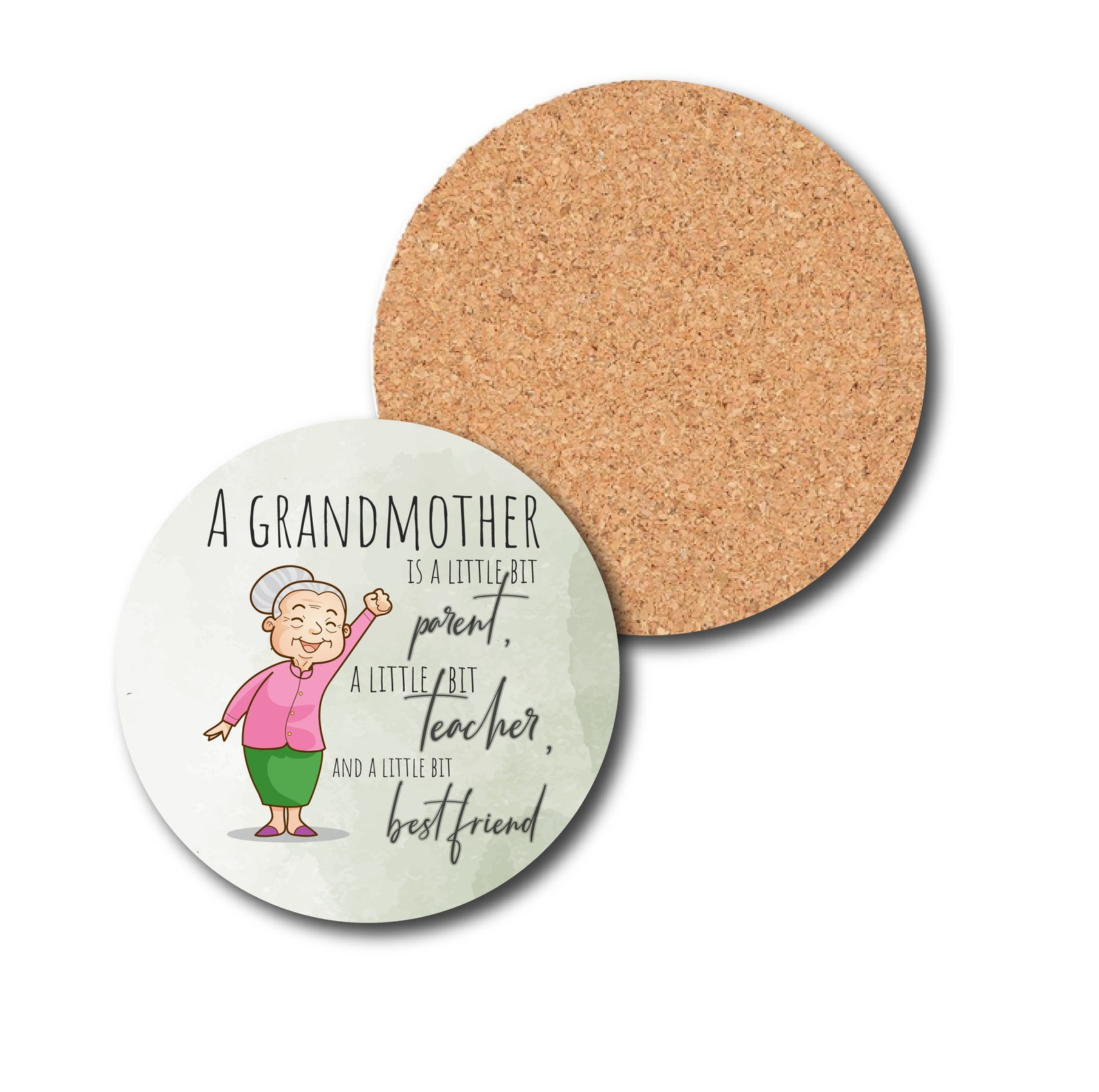Grandma Custom Coasters: Funny MDF Birthday Gift - Etsy