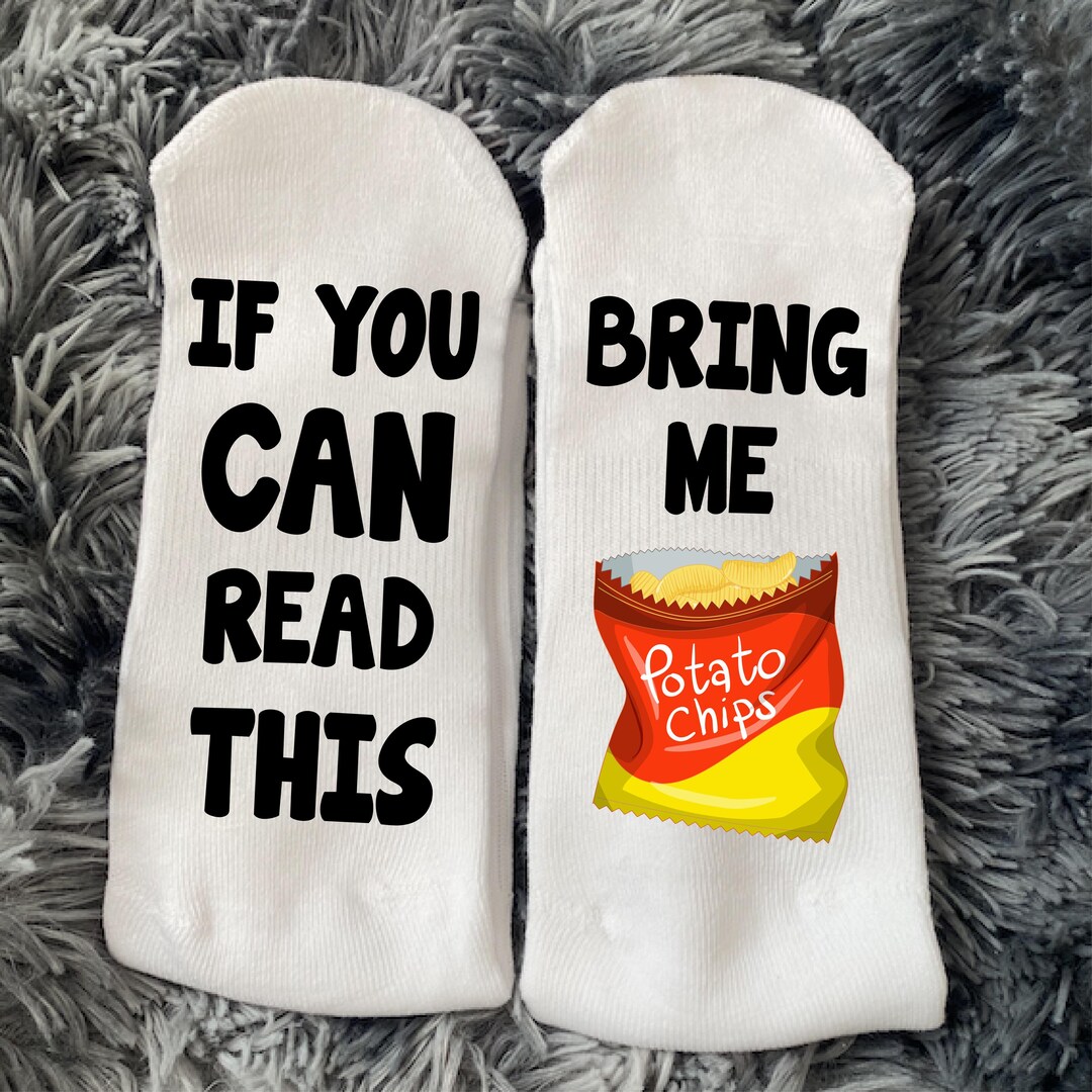 Potato Chips Socks: Funny Novelty Foodie Socks - Etsy