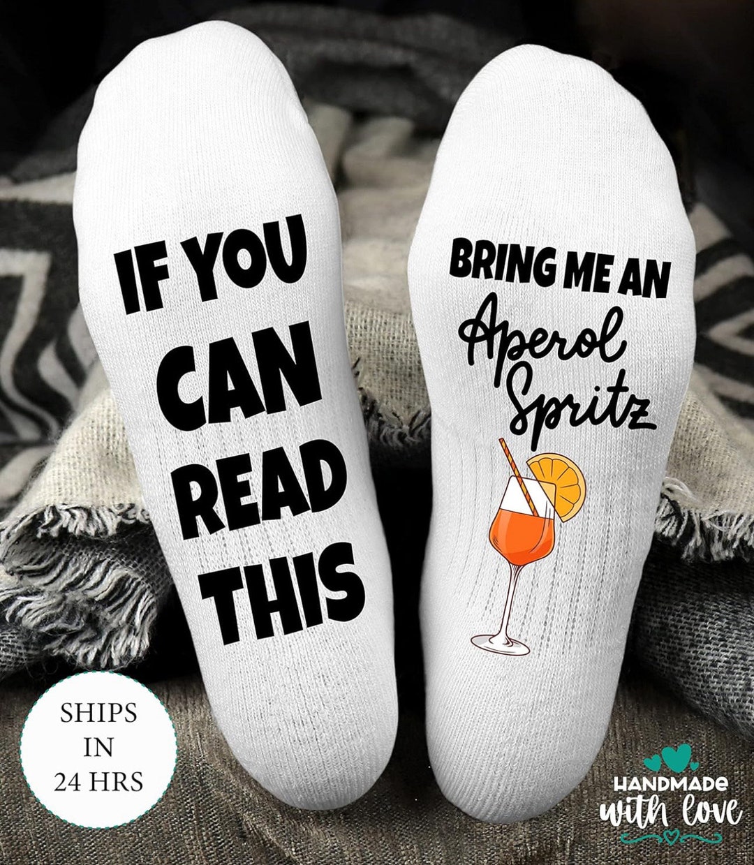Aperol Spritz Socks, Socks for Women and Men, Novelty Funny Gifts - Etsy