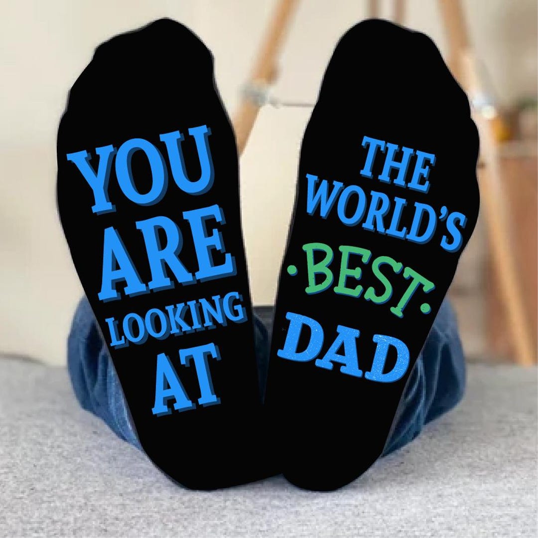 Funny Father's Day Socks, Best Dad Socks, Grandpa Socks, Father's Day ...